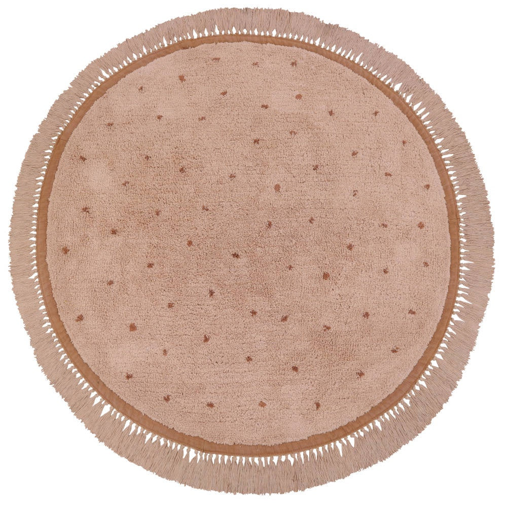 Rug Juul Dot Pink 130 x 130 cm – Kids Living